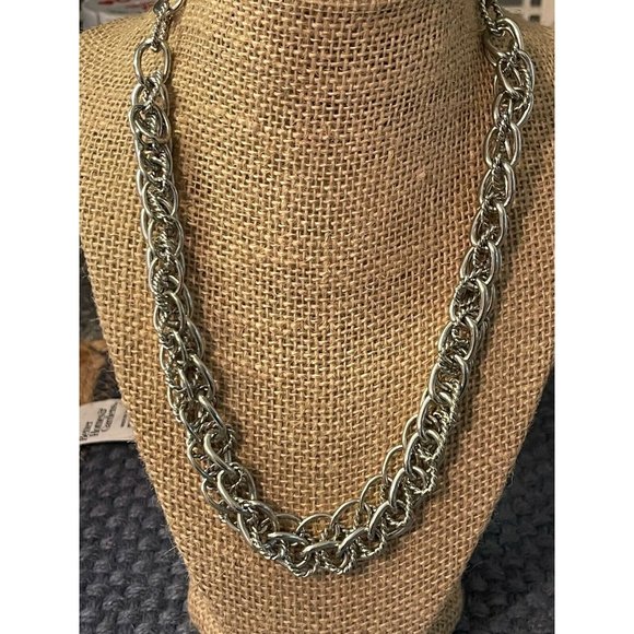 LOFT | Jewelry | Ann Taylor Loft Multi Chain Link Necklace Silver T ...